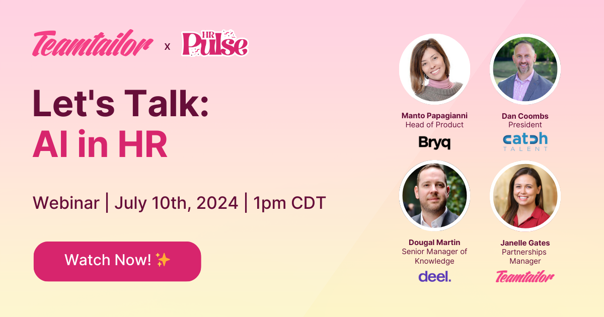 Key Takeaways from HR Pulse: Insights into AI in HR | Teamtailor